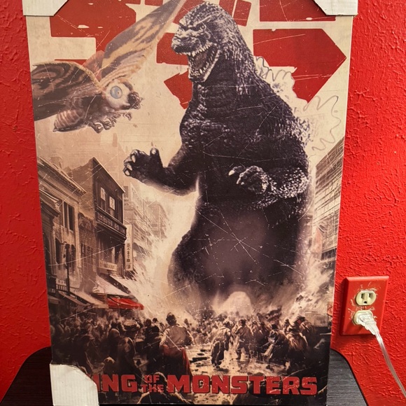 Art | Godzilla King Of The Monsters And Mothra Large Canvas Hobby Lobby ...